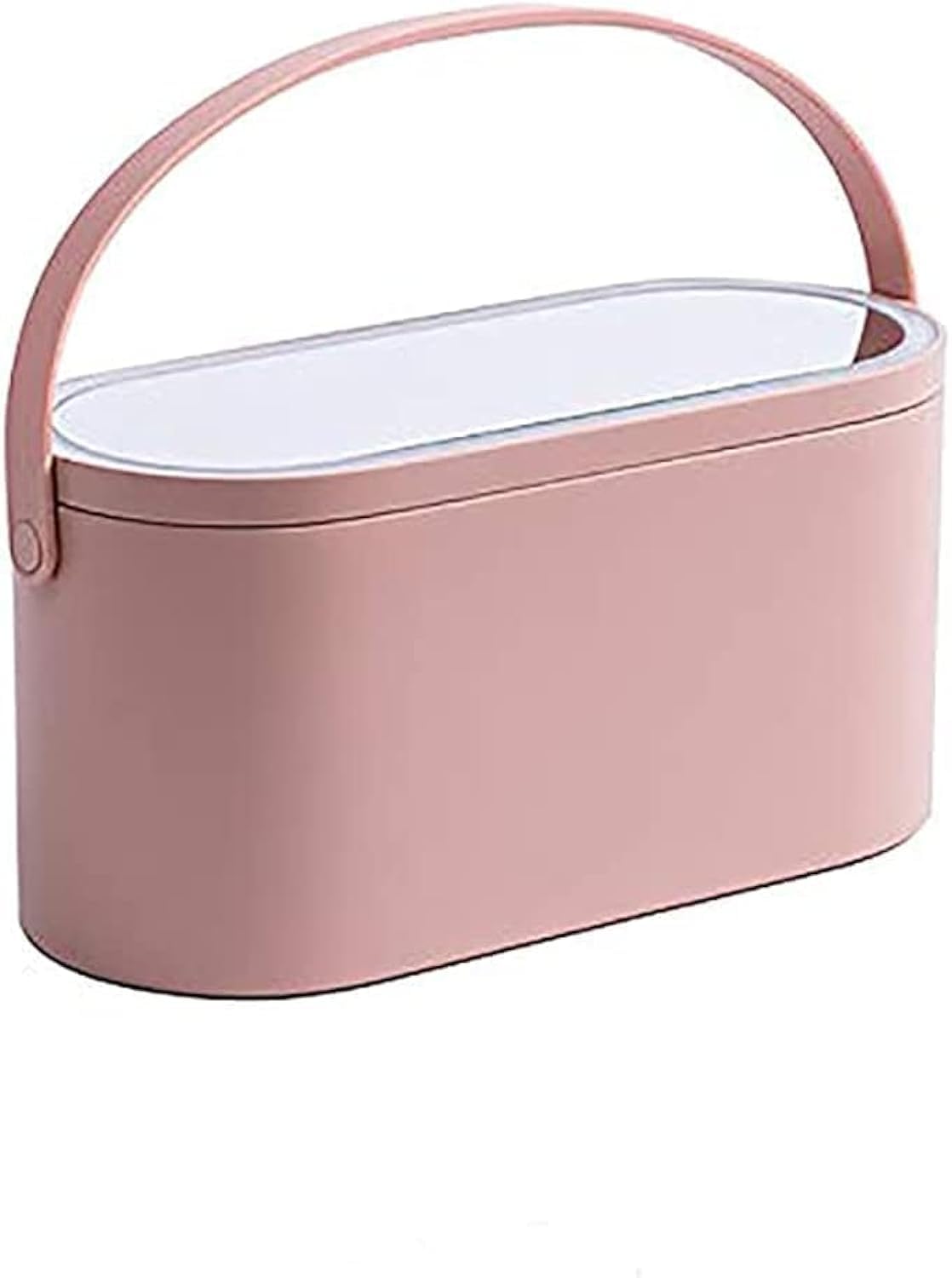 Amazon.com: ZHTMFYZ Travel Makeup Organizer Box with LED Lighted Mirror ...