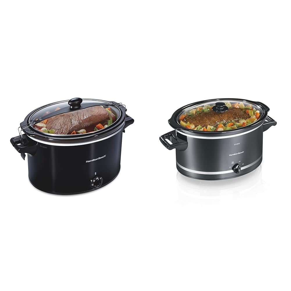Amazon.com: Hamilton Beach Slow Cooker, Extra Large 10 Quart, Stay or ...