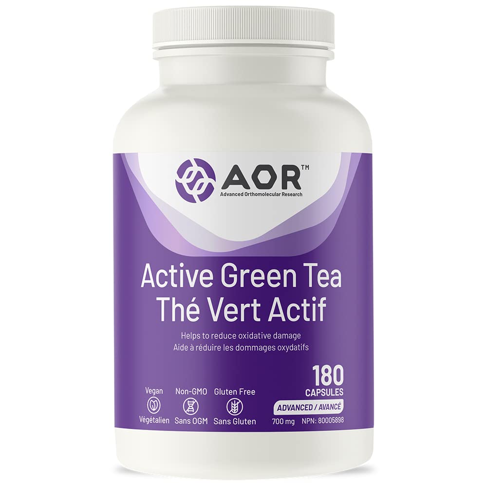 AOR - Active Green Tea, 180 Capsules - Helps to Reduce Oxidative Damage ...