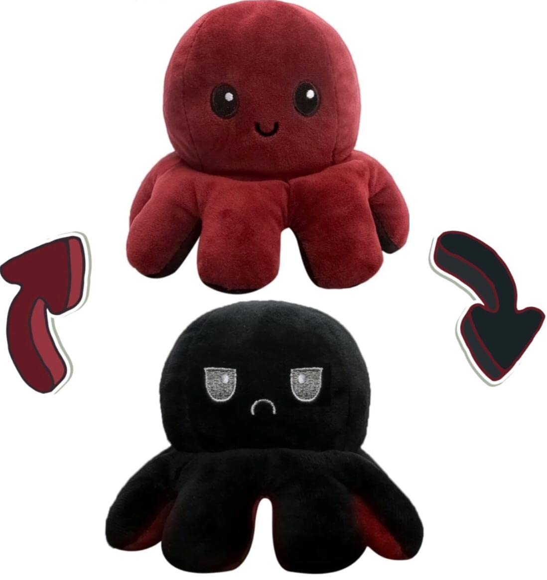 Stuffed Octopus Plush Reversible Octopus Plush Mood Octopus Octopus ...