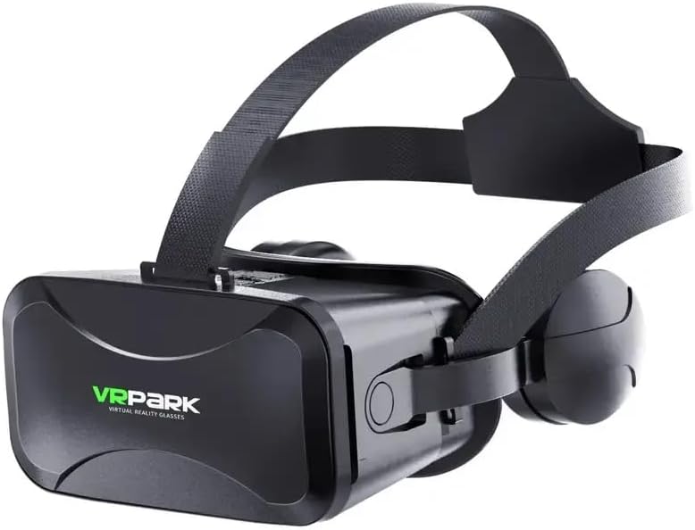 AUSEK 3D VR Headset with Built in Adjustable Headphones Virtual Reality ...