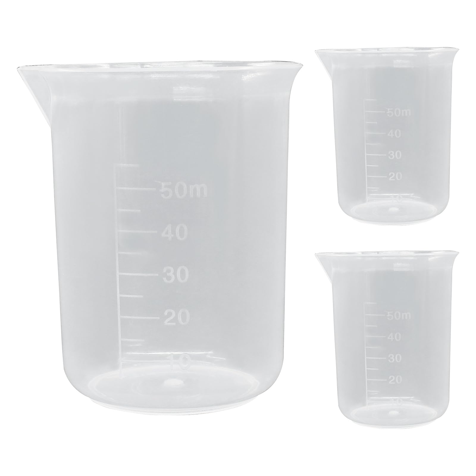 Snapklik.com : LifCratms 3 Pcs Transparent Lab Measuring Cup