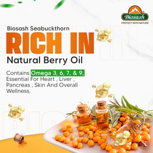 Biosash Himalayan Sea Buckthorn Pulp Concentrate 750ml | Cold-Pressed ...