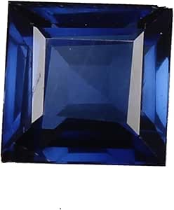 Amazon.com: SAS GEMS Natural Blue Sapphire Ceylon Cornflower 7.70 Ct. Square Loose Certified ...