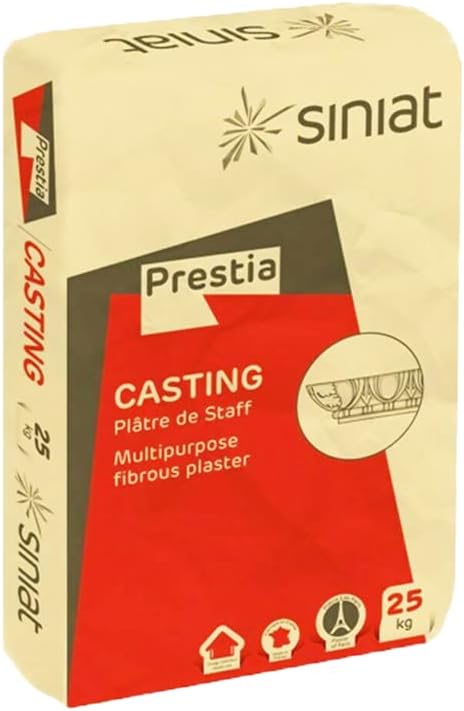 Prestia Casting Plaster of Paris, Hard White Plaster, Bulk Bag - 25kg ...