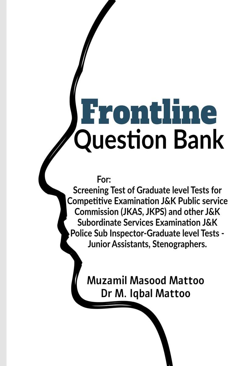 Buy Frontline Question Bank : Over 4000 Objective MCQs for Screening ...