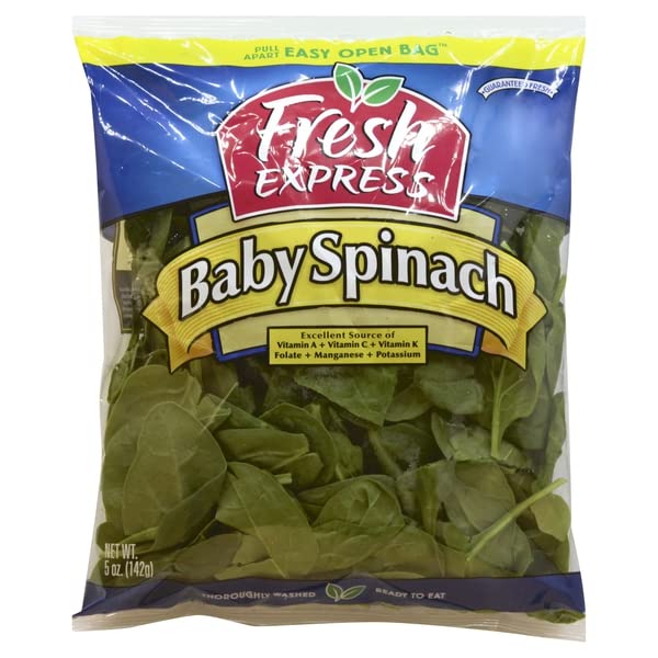 Amazon.com: Fresh Express Spinach Baby, 5 Ounce : Grocery & Gourmet Food
