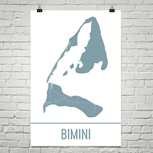 Bimini Map, Bimini Art, Bimini Print, Bimini Island Poster, Bahamas ...