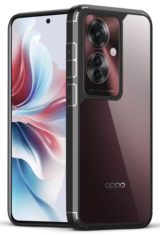 Mr. Case Transparent case with Silicone Frame Back Cover for Oppo F25 ...