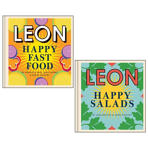 Leon Happy Fast Food, LEON Happy Salads 2 Books Collection Set: John ...