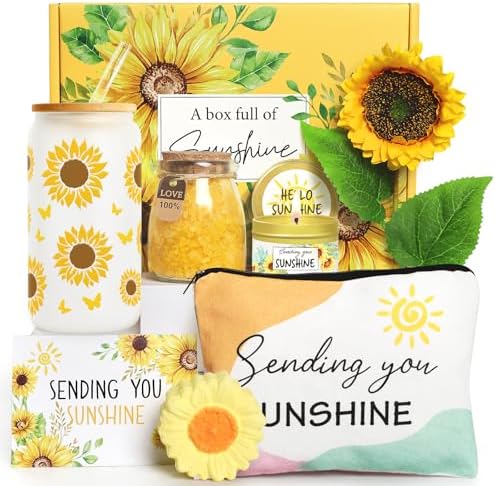 Amazon.com: Birthday Gifts for Women Sunflower Gifts Get Well Soon ...