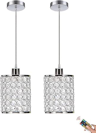 Rechargeable Battery Operated Pendant Light with Remote, Not Hardwired ...