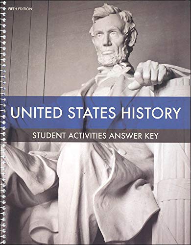 United States History Student Activities Answer Key 5th Edition: joseph ...