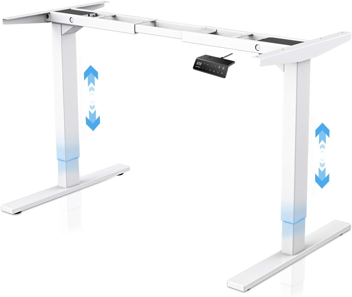 MAIDeSITe Adjustable Height Standing Desk Frame Two-Stage Desk Stand ...