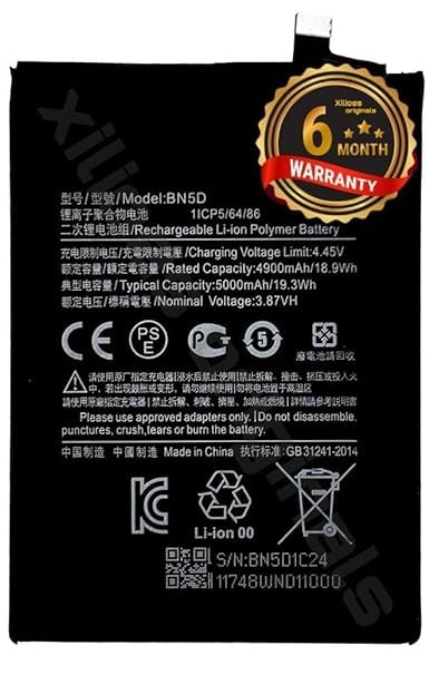 XILIOES ORIGINALS® BN5D Battery for Redmi Note 11s /11S M4 Pro Battery ...