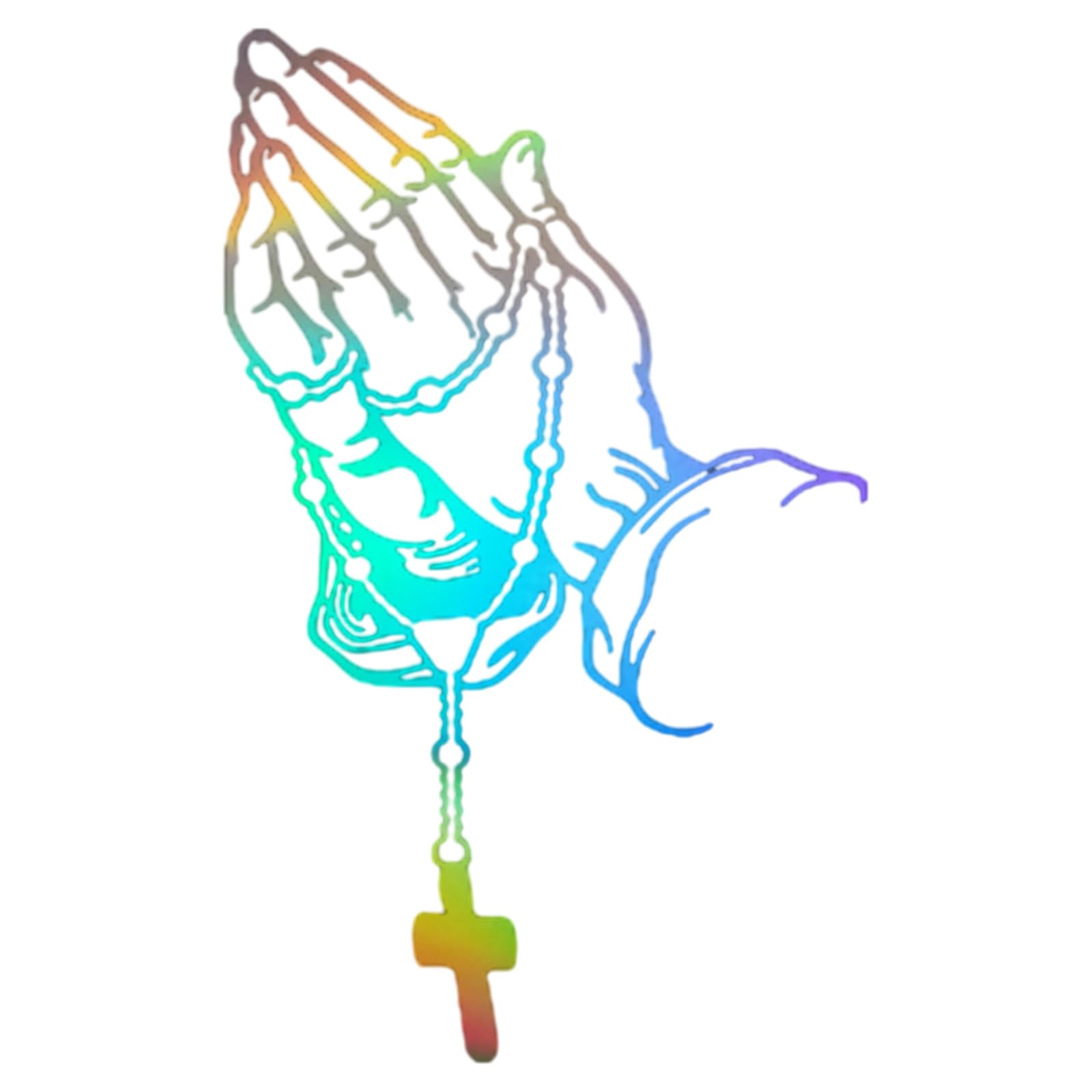 Amazon.com - BANYUP Praying Hand Decal Sticker Religious Bumper Window ...