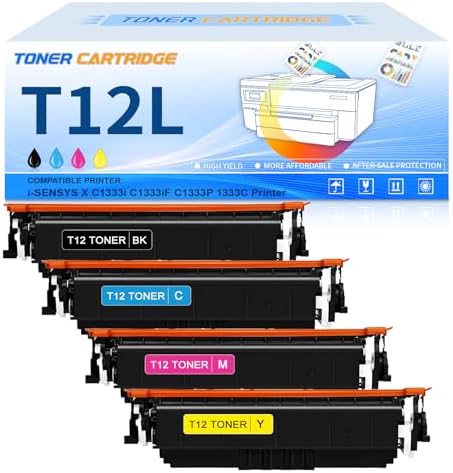 Amazon.com: T12L T12 Toner Cartridge Compatible with Canon 5098C005AA ...