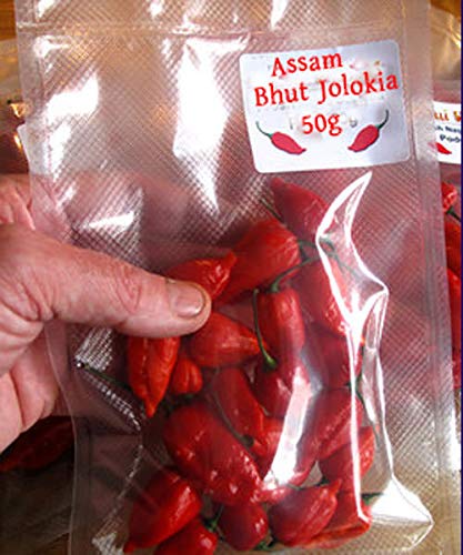 Fresh Assam BHUT JOLOKIA Ghost Pepper 50G : Amazon.in: Grocery ...
