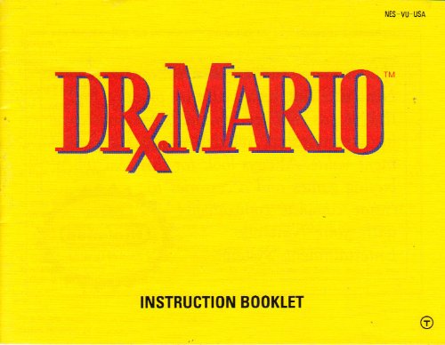 Dr Mario Instruction Booklet / Manual (NES Manual Only) (Nintendo NES ...