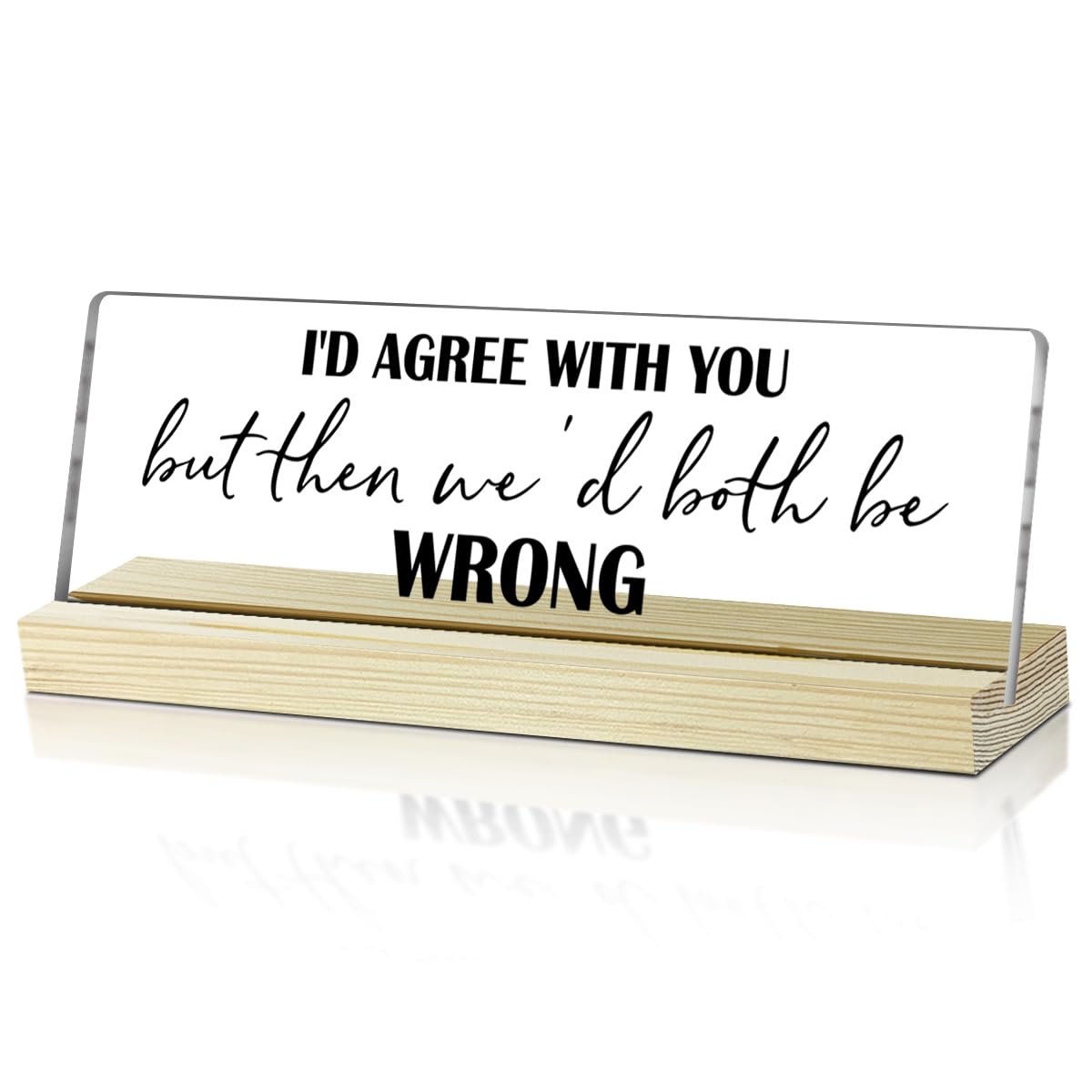 Office Decor Funny Office Desk Sign - Master Of Multitasking Acrylic ...