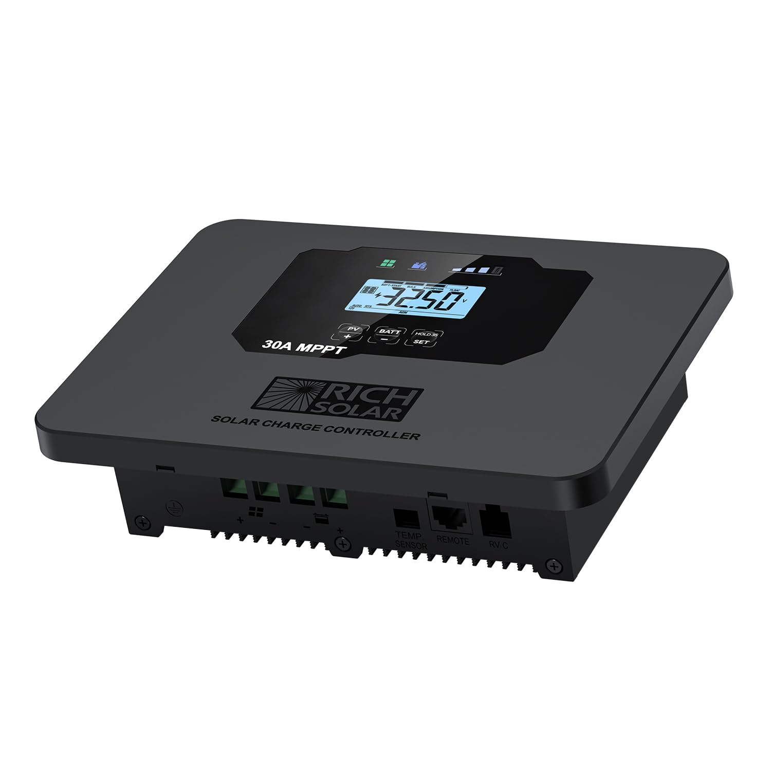 Amazon.com : RICH SOLAR 30A MPPT Solar Charge Controller, Flush Mount ...