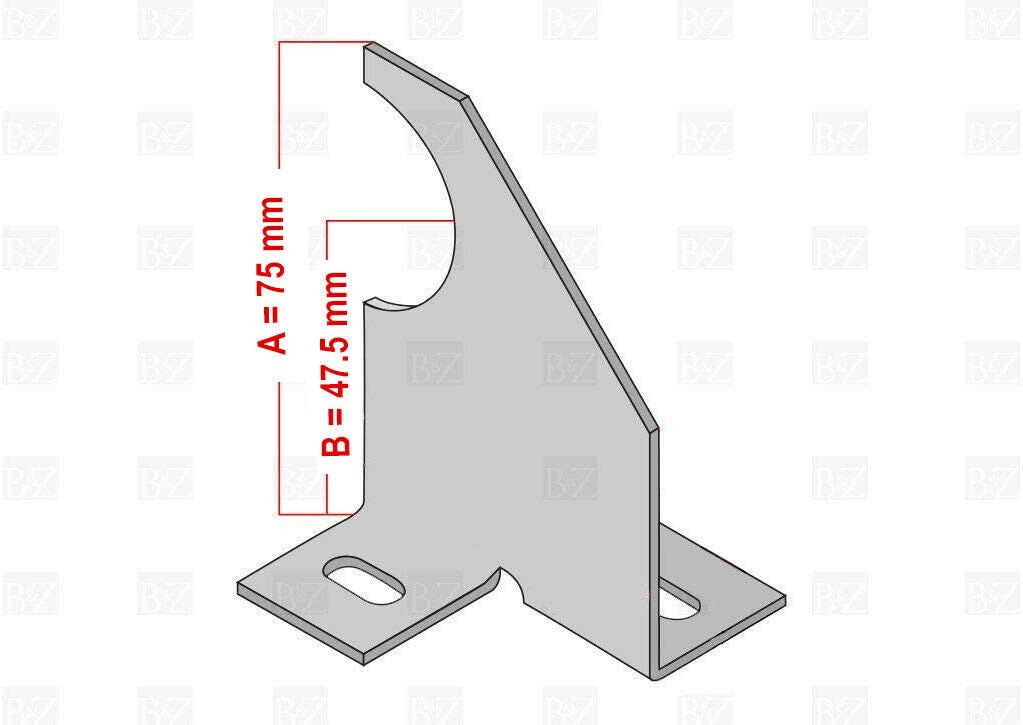 Designer Vertical Column Single Arm Universal Radiator Wall Mount ...