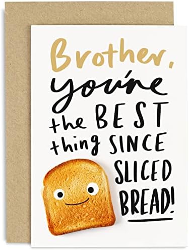 Old English Co. Brother Best Thing Since Sliced Bread Funny Birthday ...