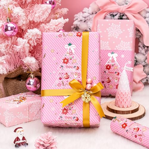 Snapklik.com : WRAPAHOLIC Reversible Christmas Wrapping Paper - Mini ...