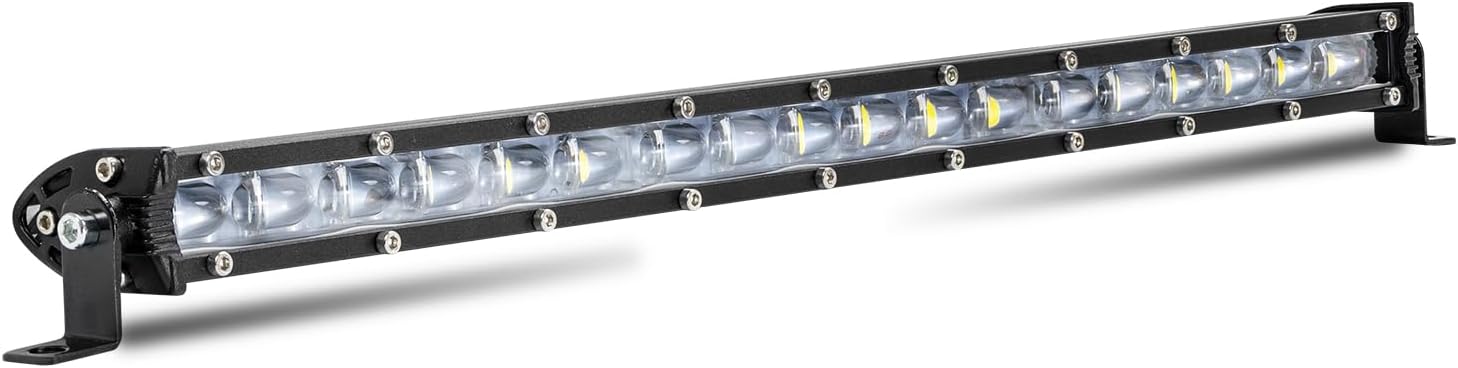 Amazon.com: AUTOXBERT 20 Inch Slim LED Light Bar, Single Row Offroad ...