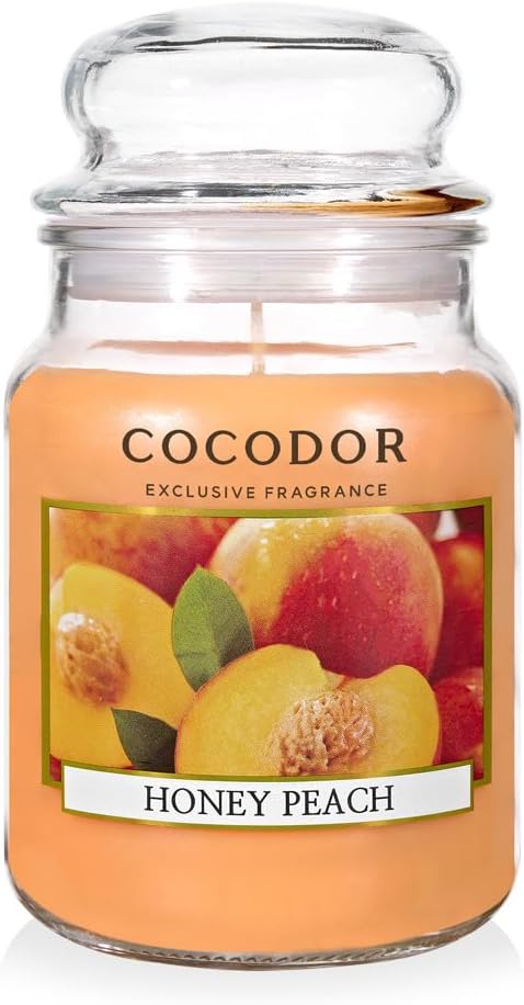 Amazon.com: Village Candle Fresh Lemon Large Apothecary Jar, Scented ...