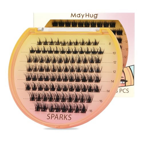 Mayhug Lash Clusters 88 Pcs Cluster Eyelash Extensions Anime Lashes D ...