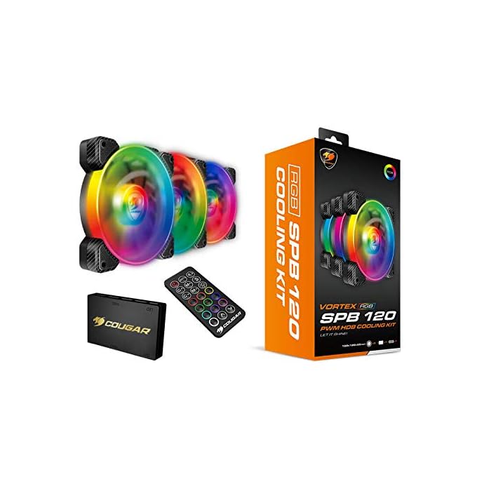 Buy Cougar Hydraulic Vortex RGB SPB 120 mm PMW HDB Cooling Kit with ...