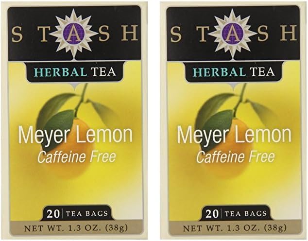 Amazon.com : Stash Tea Meyer Lemon Herbal Tea 20 Count (Pack of 2 ...