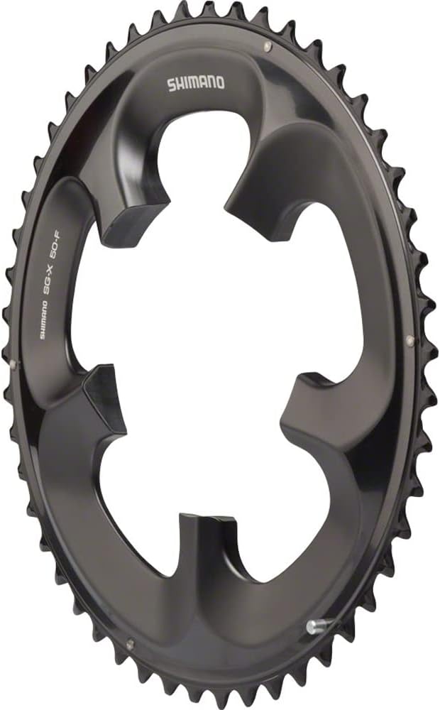 Amazon.com : SHIMANO FC-6750 Compact Chainring - 110mm, 34T, Dark Grey ...