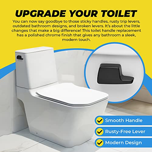 Snapklik.com : Universal Side Mount Toilet Handle Tank Flush Lever ...