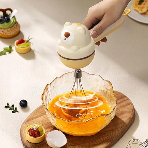 Amazon.com: Cordless Hand Mixer Electric Handheld Mini Egg Beater 4 ...