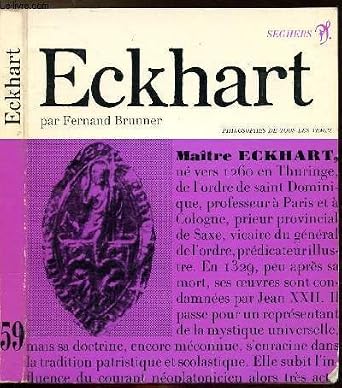 Maitre Eckhart - Collection Philiosophes De Tous Les Temps N°59 ...