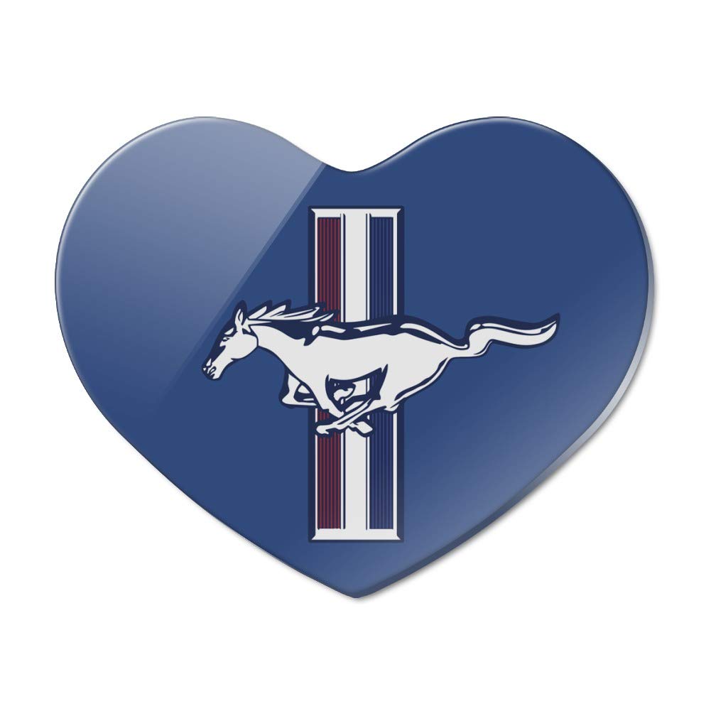 Amazon.com: Ford Mustang Logo Heart Acrylic Fridge Refrigerator Magnet ...