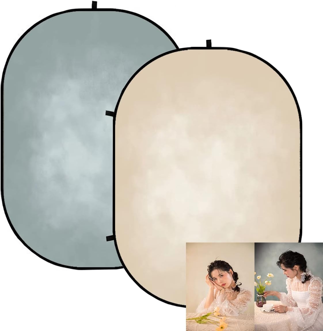 Amazon.com : Kate 5x6.5ft Collapsible Backdrops for Photography Beige ...