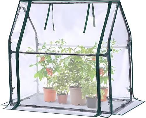 Mini Greenhouse for Indoor Outdoor: Ohuhu Desktop Portable Green House ...