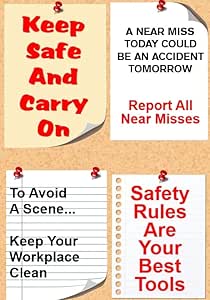 Keep Safe and Carry on - Safety Rules are Your Best Tools Sign Sticker ...