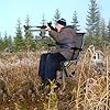 Giantex 360° Swivel Hunting Chair with Gun Rest, Adjustable Armrests ...