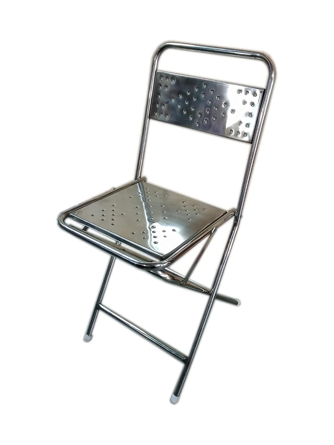Surendra KUMAR Stainless Steel Folding Chair : Amazon.in: Home & Kitchen