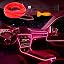 EL Wire Car LED Interior Strip Light, USB Neon Wire Lights with 6mm ...