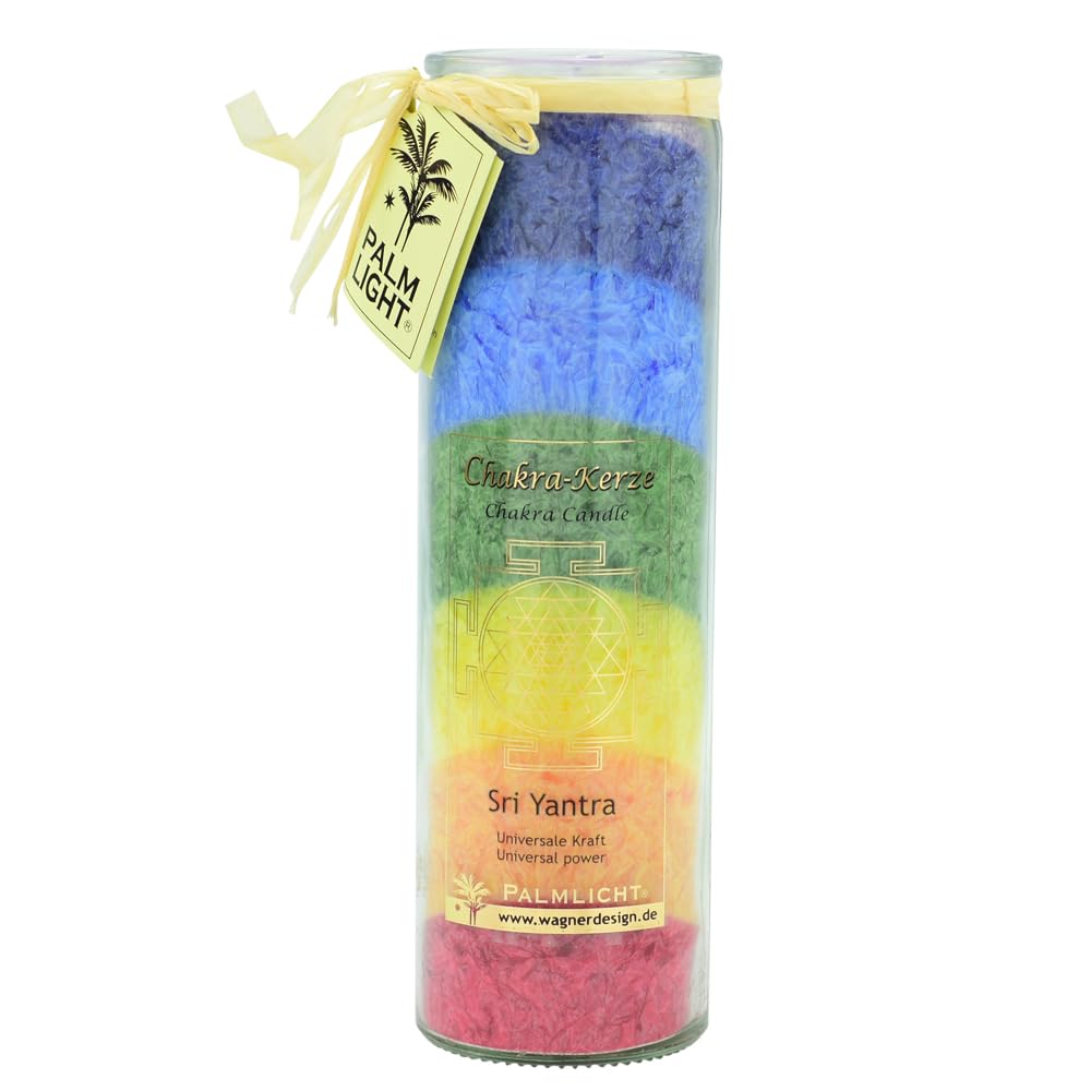 Amazon.de: Palm Light Chakra Kerze, Bunt