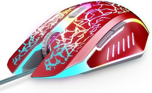 VersionTECH. Gaming Mouse, Wired Gaming Mice with 4 Level DPI 800/1200 ...