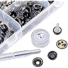 Amazon.com: Glarks 120-Pieces Stainless Steel Marine Grade Canvas and ...