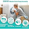 Amazon.com: Upgraded 280187 8181684 Front Load Clothes Washer Drain ...