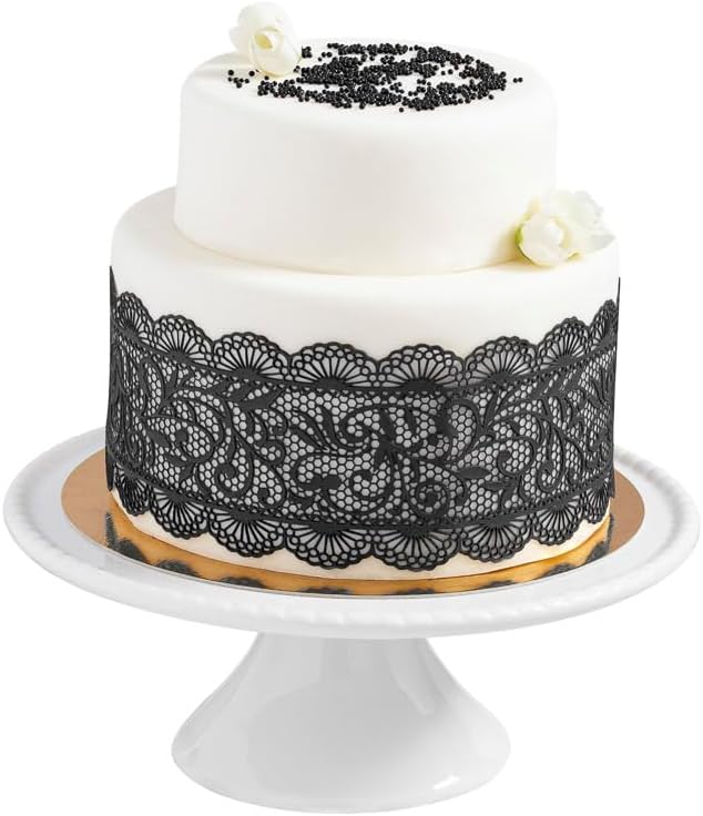 Amazon.com: Art-Sweet Premade Cake Lace - Ready to Use Edible Cake Lace ...