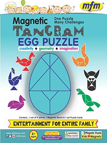 Buy MFM Toys Magnetic Egg Tangram Puzzle (9 pcs) - Travel Edition ...